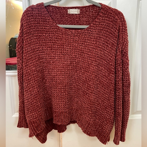 Altar'd State | Sweaters | Altard State Burnt Orange Boxy Chenille ...